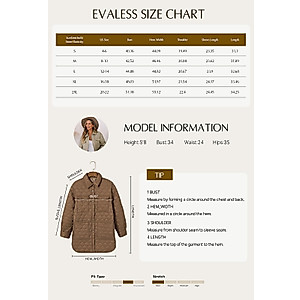 EVALESS Diamond Quilted Jackets for Women Lightweight Collar Long Sleeve Button Down Puffer Jacket Fall 2024 Coat Outerwear with Pockets Brown Medium