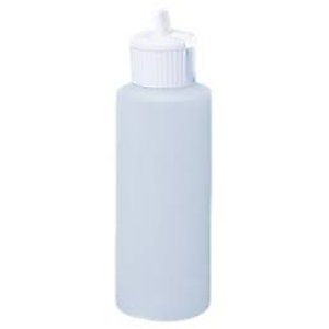 2 Oz Plastic Cylinder Bottles with Flip Top Pour Spout, Pack of 12