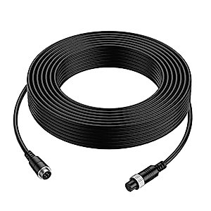 EKYLIN 32FT 10M Car Video 4-Pin Aviation Extension Cable for CCTV Rearview Camera Truck Trailer Camper Bus Vehicle Backup Monitor System Waterproof Shockproof