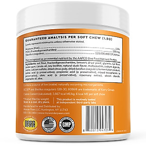 Wonder Paws Probiotics for Dogs – Daily Probiotic Supports Gut Health, Digestion, Gas, Bloating, Constipation, Stomach Relief & Immune Support - With Natural Probiotic & Prebiotic – 90 Probiotic Chews
