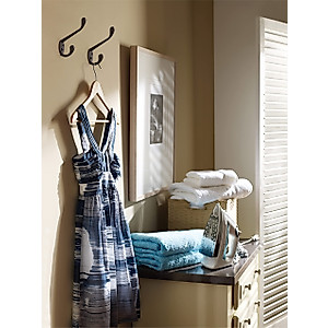 Amerock | Large Coat Hook | Wall Mount | Oil Rubbed Bronze | 1 Pack | Robe Hook | Towel Hook | Entryway Hook | Bathroom Hook