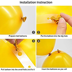 IDAODAN Balloon Arch Decorating Strip Kit, Reusable 32Ft Balloon Tape Strips, 2pc Tying Tool,200 Dot Glue,2 Roll Ribbon & 20pc Flower Clips for Party Wedding Birthday Festival Anniversary DIY Decorations