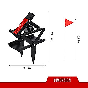 Mole Trap for Lawns, ALLRoad Mole Scissor Trap Easy Setup with Quick Kill Reusable Heavy-Duty Black Vole Traps Non-Toxic and Protect The Lawn 1 Pack