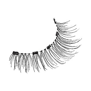 KISS Magnetic False Eyelashes, Lure', 12 mm, Includes 1 Pair Of Magnetic Lashes, Magnetic Lash Eyeliner, Contact Lens Friendly, Easy to Apply, Reusable Strip Lashes