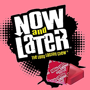 Now and Later Giant Chewy Original Mix, Mixed Fruit Chew Candy, 38 Ounce Jar