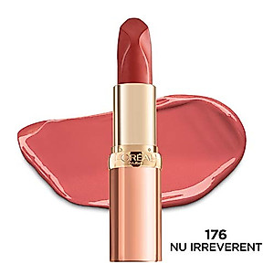 L'Oreal Paris Makeup Les Nus by Colour Riche Lipstick, Bold & Intense Nudes, Rich Saturated Color with Pure Caring Oils, Nu Irreverent, 0.13 oz