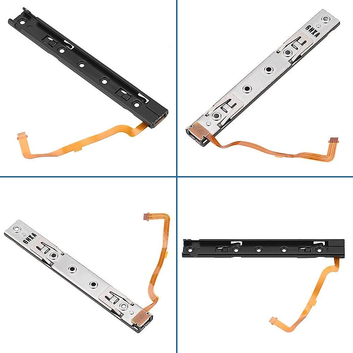 MMOBIEL 2 Pcs Left and Right Side Slide Rail Metal Bracket Compatible with Nintendo Switch Console Incl. Y-Screwdriver