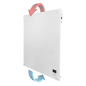 Electric Wall Heater - 250W Amaze Mini Convection Panel Heater w/Wall Mount Kit Up to 80 sq ft - 18″x24″ Paintable, Energy Efficient & Silent Under Desk, Bedroom or Bathroom Heater - Amaze Heaters