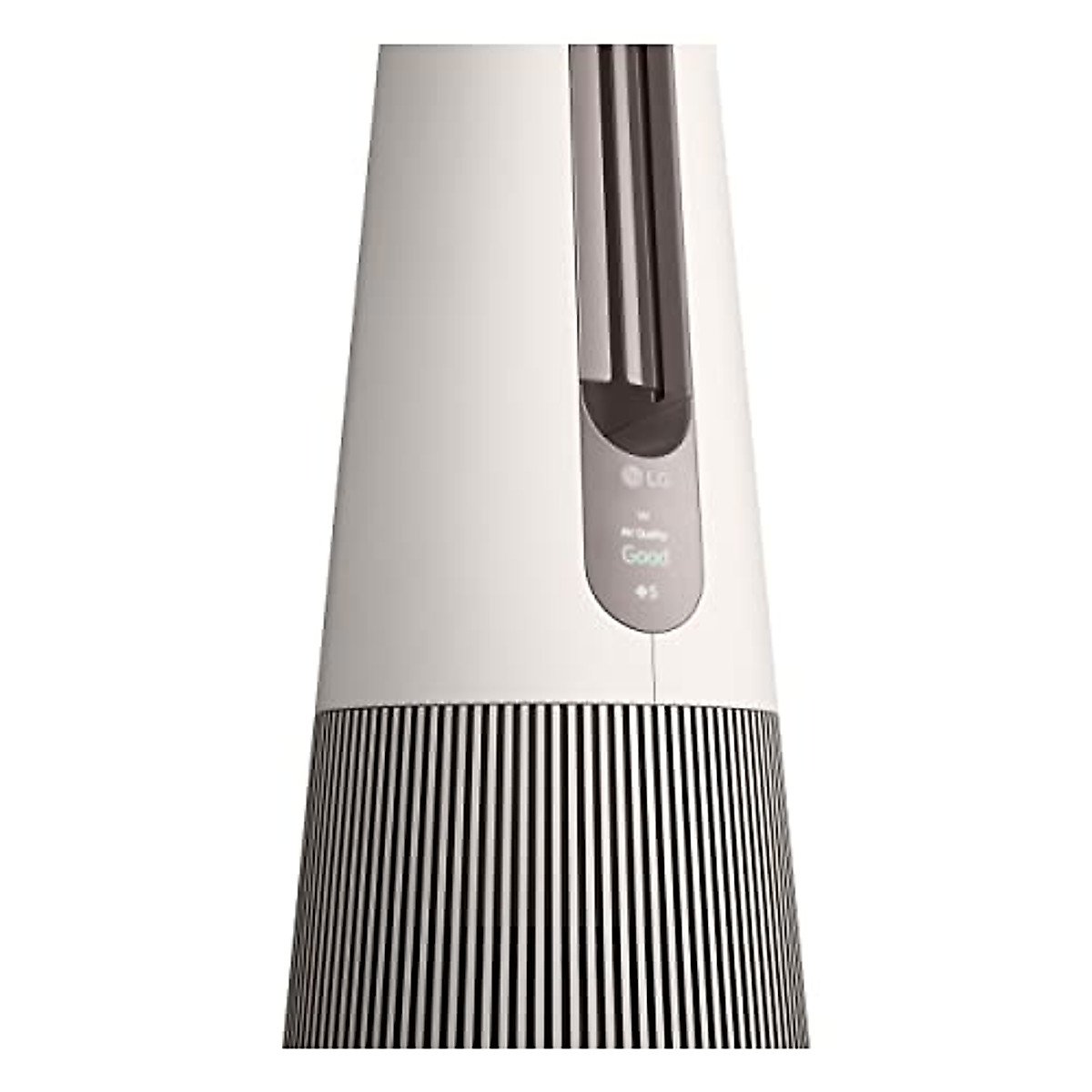 LG AeroTower Air Purifying Fan [AAFA Certified] True HEPA Air Purifiers + Tower Fan for Baby & Pets UVnano LED Air Purifier for Home & Large Rooms Up To 818 sq ft Smart Remote ThinQ App, Beige U9CV1C