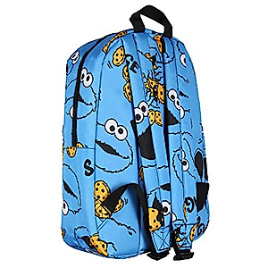 Bioworld Sesame Street Backpack Cookie Monster Savage Laptop School Travel Backpack