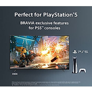 Sony 55 Inch 4K Ultra HD TV X90K Series: BRAVIA XR Full Array LED Smart Google TV with Dolby Vision HDR and Exclusive Features for The Playstation® 5 XR55X90K- 2022 Model (Renewed)