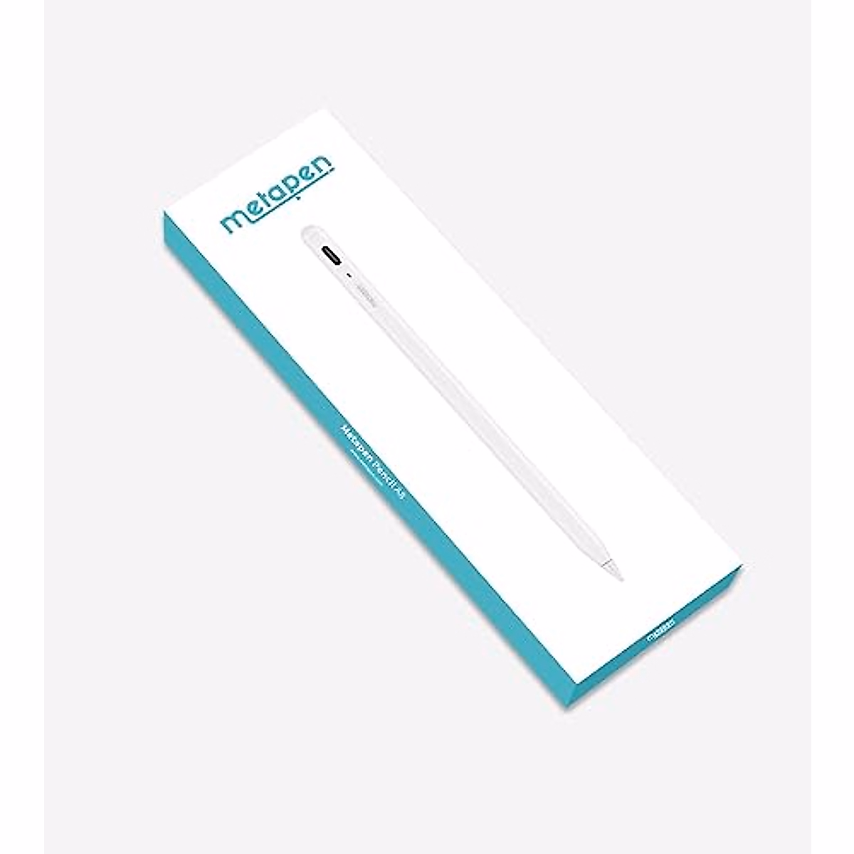 Metapen Pencil A8 for Apple iPad 2018-2025, (2X Faster Charge), Tilt Sensitivity, Pixel Precision, Stylus Pen for iPad 11/10/9/8/7/6th Gen, Pro 12.9/11/13-inch M4, Air 3/4/5/M2/M3, Mini 5/6th, White