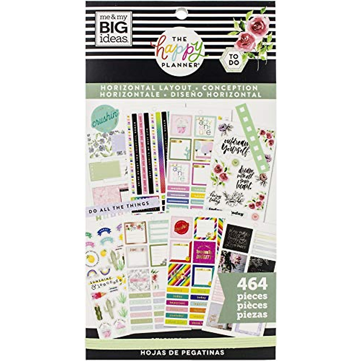 ME & MY BIG IDEAS Happy Planner STCKRS, Horizontal, 464/Pkg
