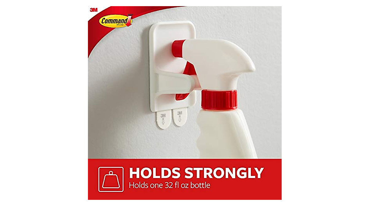 Organize with Command Spray Bottle Hangers - Damage-Free