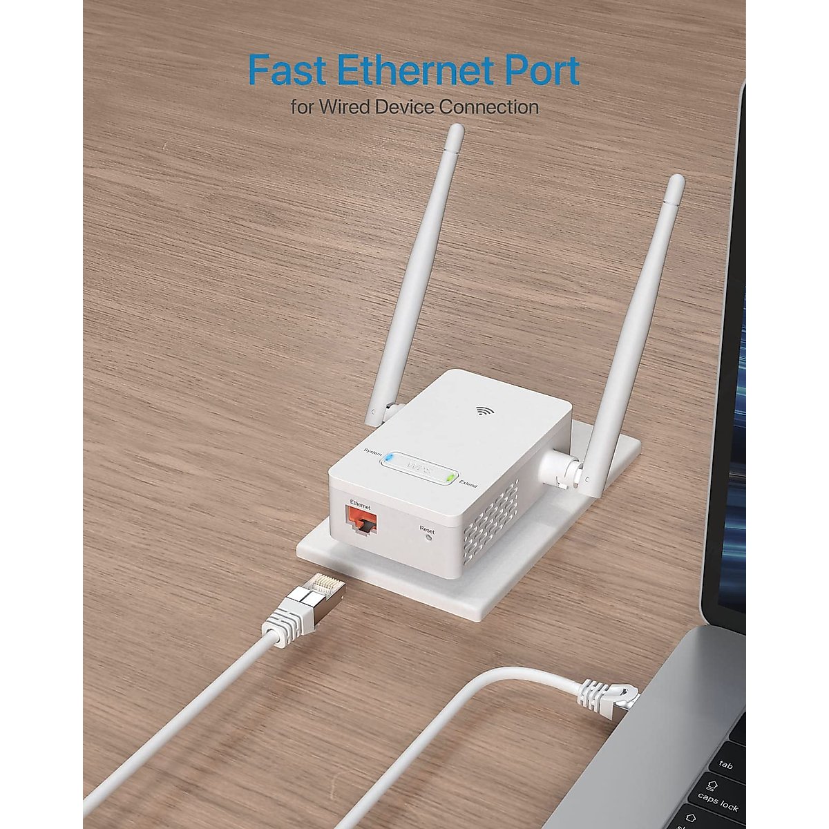 BrosTrend Universal WiFi to Ethernet Adapter, 300Mbps on 2.4GHz, WiFi to Wired Converter Wireless Bridge+BrosTrend 1200Mbps Long Range USB WiFi Adapter for PC Desktop Laptop of Windows 11/10/8.1/8/7