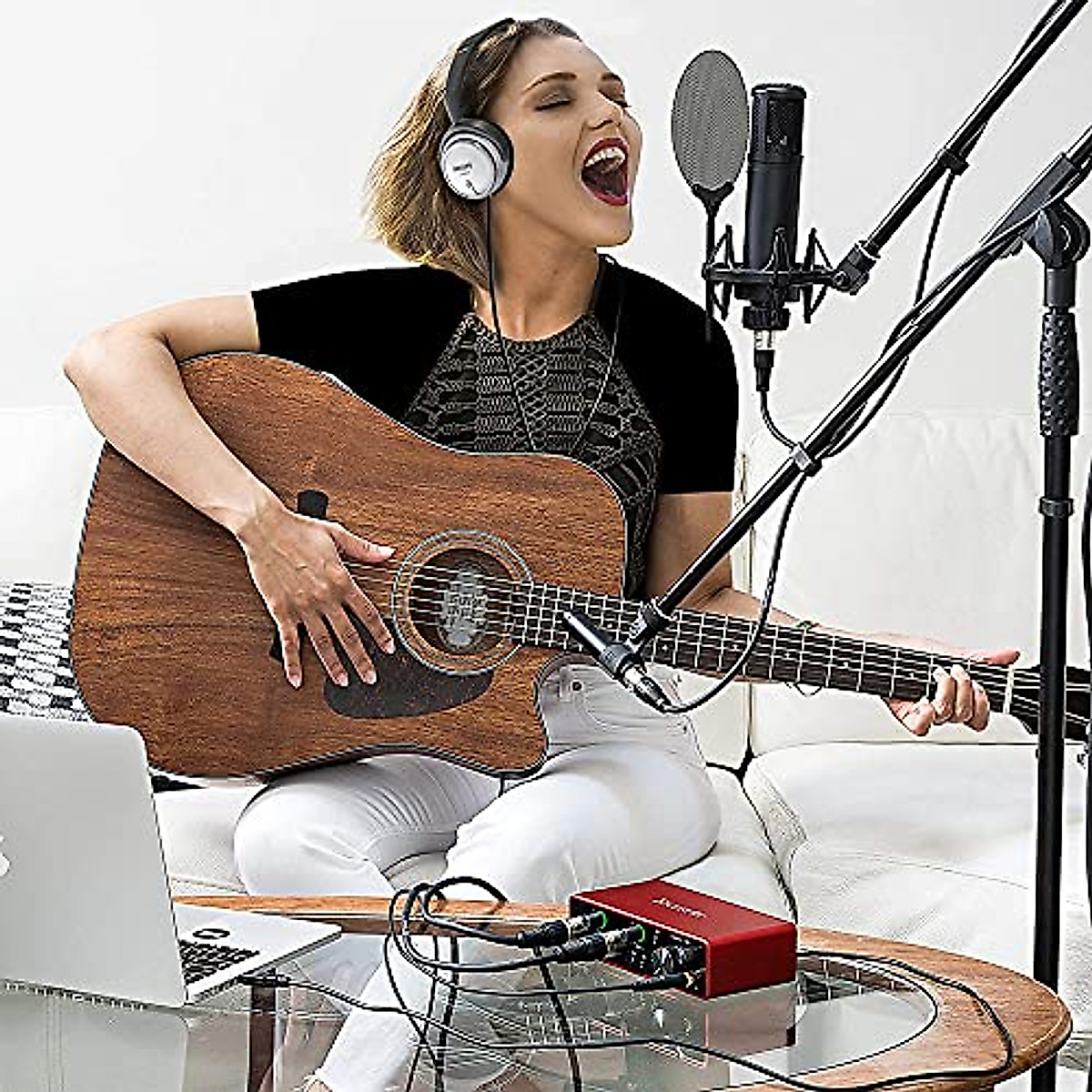 PHILIPS Over Ear Wired Stereo Headphones for Podcasts, Studio Monitoring and Recording Headset for Computer, Keyboard and Guitar with 6.3 mm (1/4") Add On Adapter- Silver