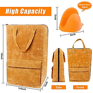 BBQ Blanket for Resting Meat, Brisket Blanket Insulated Resting Bag Blanket for BBQ Smoking and Grilling for Large Briskets/Pork Shoulders/Turkeys Meat Resting Blanket Gloves Reusable Foldable