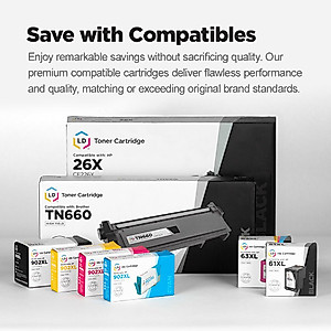 LD Remanufactured Toner Cartridge Replacement for HP 125A CB540A (Black)