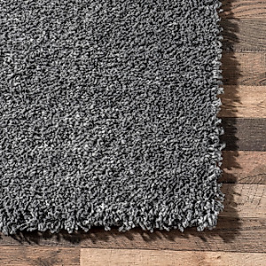 nuLOOM Marleen Contemporary Shag Area Rug, 8x10, Gray