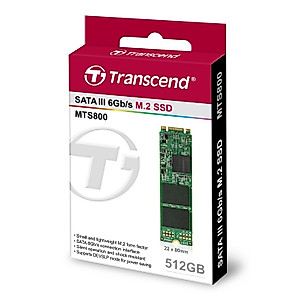Transcend 512GB SATA III 6Gb/s MTS800 80 mm M.2 Solid State Drive (TS512GMTS800)