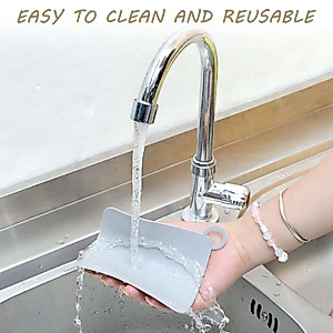 4 Pcs Shower Drain Stopper, Bathtub Cover, 4.7×4.7in Silicone Drain Cover, Anti-Odor Mat for Shower Bathtub Kitchen Laundry Sink Accessories, 2 White, 2 Grey