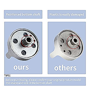 W10594481 5PCS Stainless Steel Cooker Stove Control knob ，Compatible Whirlpool Stove/Range-Replaces WPW10594481, W10594481, with a 0.3-inch"D" axis, 90 Degrees to The Rotating Surface.