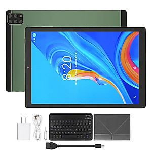Acogedor 10.1 Inch Tablet 6GB RAM 128GB ROM Deca Core CPU 5GWiFi 2 in 1 Tablet PC with Dual Speakers, for12.0, 100-240V (US Plug)