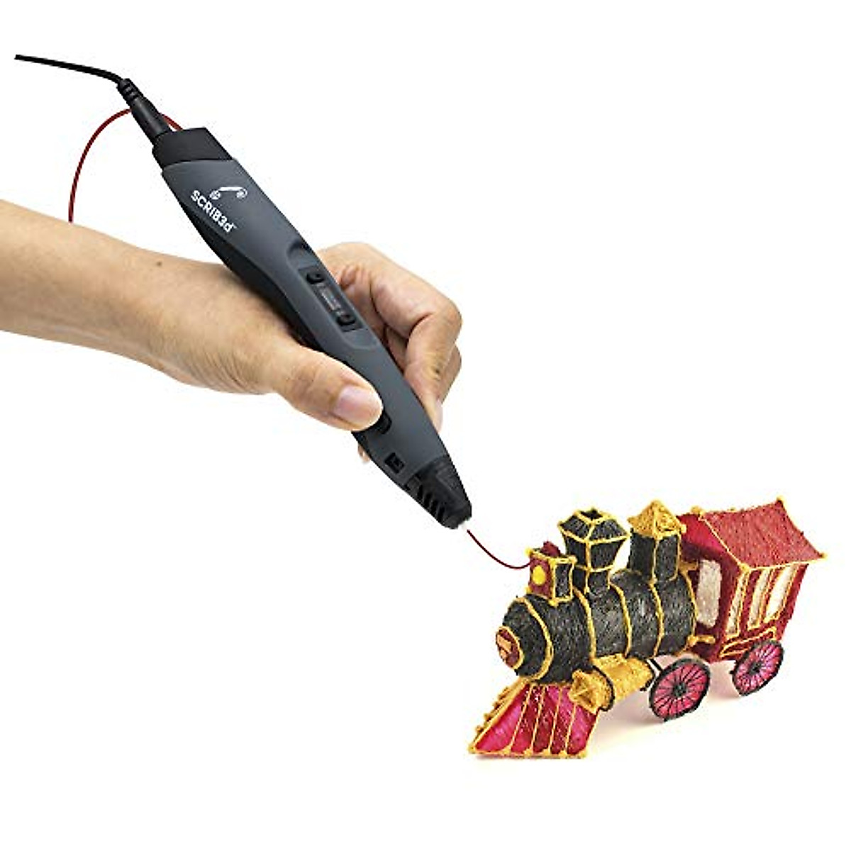 SCRIB3D 3D Printing Pen PLA Plastic Filament Refill Pack (10 Assorted Colors, 10 Feet Each)