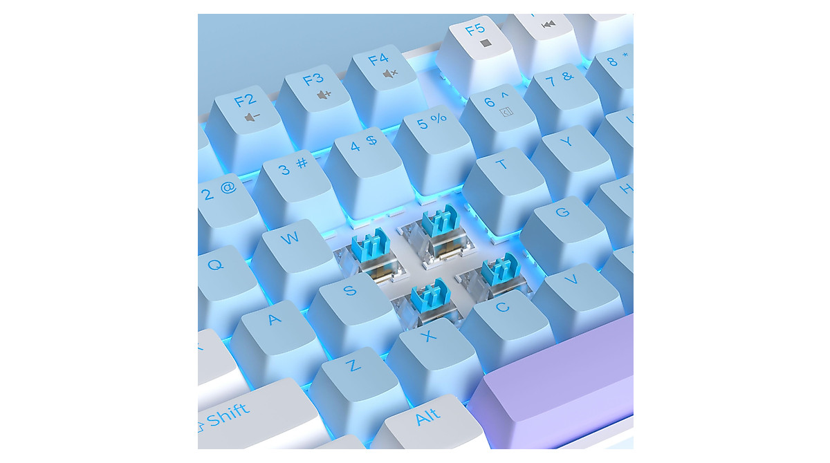 MageGee 75% Mechanical Gaming Keyboard - Blue LED TKL
