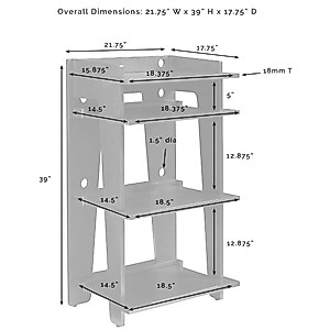 Crosley Furniture Soho Turntable Stand, Natural