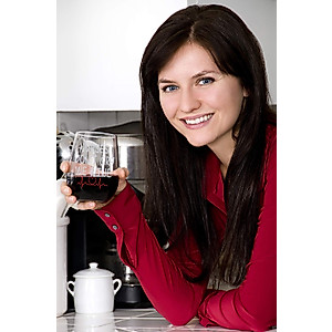 AW Fashions Nurses Don't Cry We Wine Funny 15oz Crystal Stemless Wine Glass - Fun Wine Glasses with Sayings Idea For Women, Her, Mom on Mother's Day Or Christmas