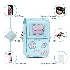 GeekShare Game Girl Crossbody Bag Backpacks Bag Purse with DIY Card Slot For Women, Convenient, Fashion & Light weight
