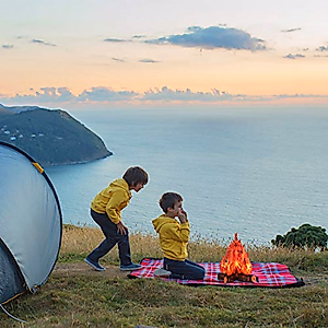 Boao 3D Decorative Fake Fire Paper Cardboard Campfire Centerpiece Artificial Fire Fake Flame Paper Party Decorative Flame Torch