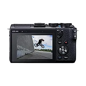 Camera EOS M6 II Mirrorless Camera Digital Camera with EF-M 15-45mm F/3.5 Lens Compact Camera Professional Photography Digital Camera (Color : Silver)