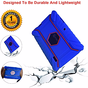 Contixo Kids Tablet V8, 7-inch HD, Ages 3-7, Toddler Tablet with Camera, Parental Control - Android 11, 16GB, WiFi, Learning Tablet for Children, 50+ Disney Storybooks Apps and Kid-Proof Case, DkBlue