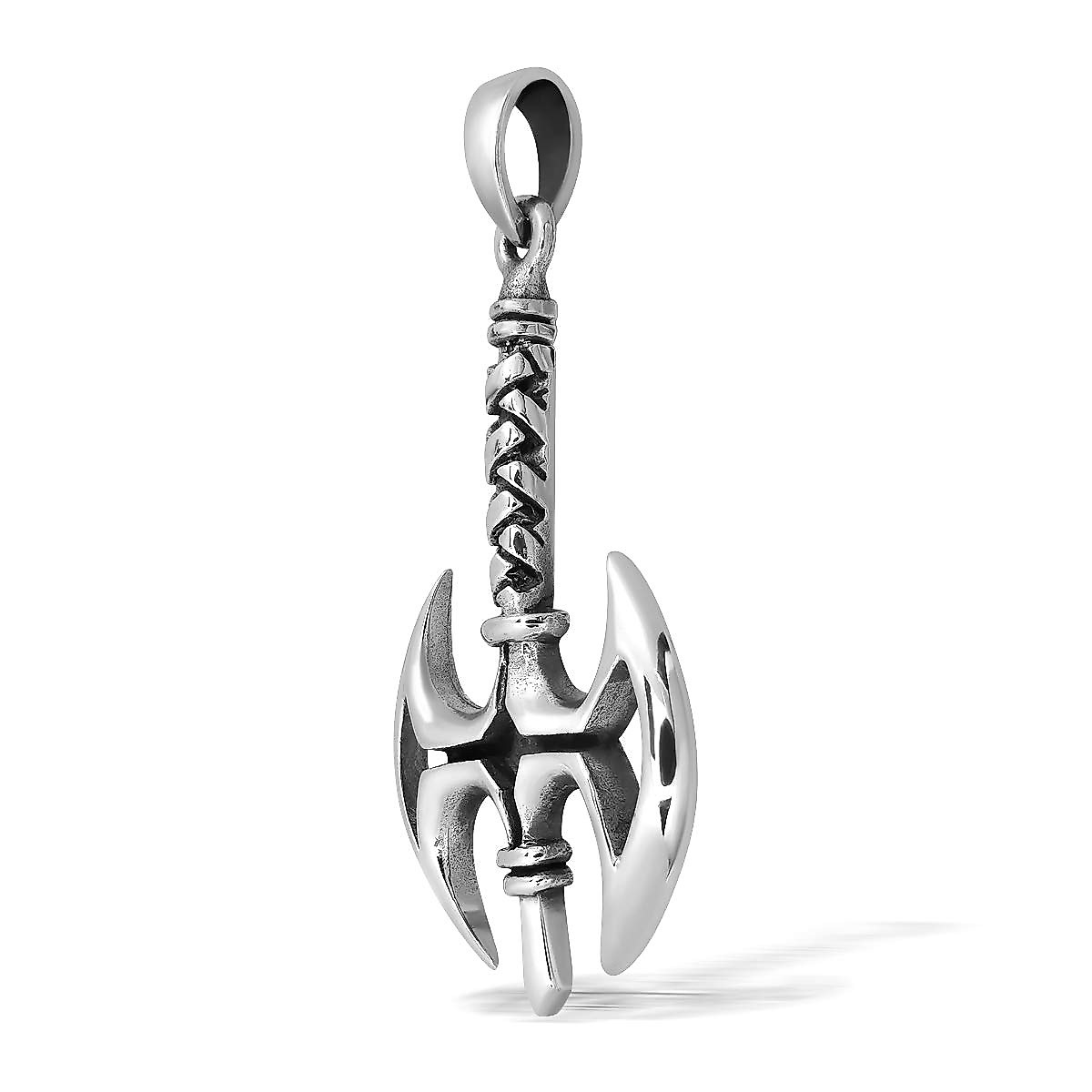 WithLoveSilver 925 Sterling Silver Viking Battle Axe Pendant