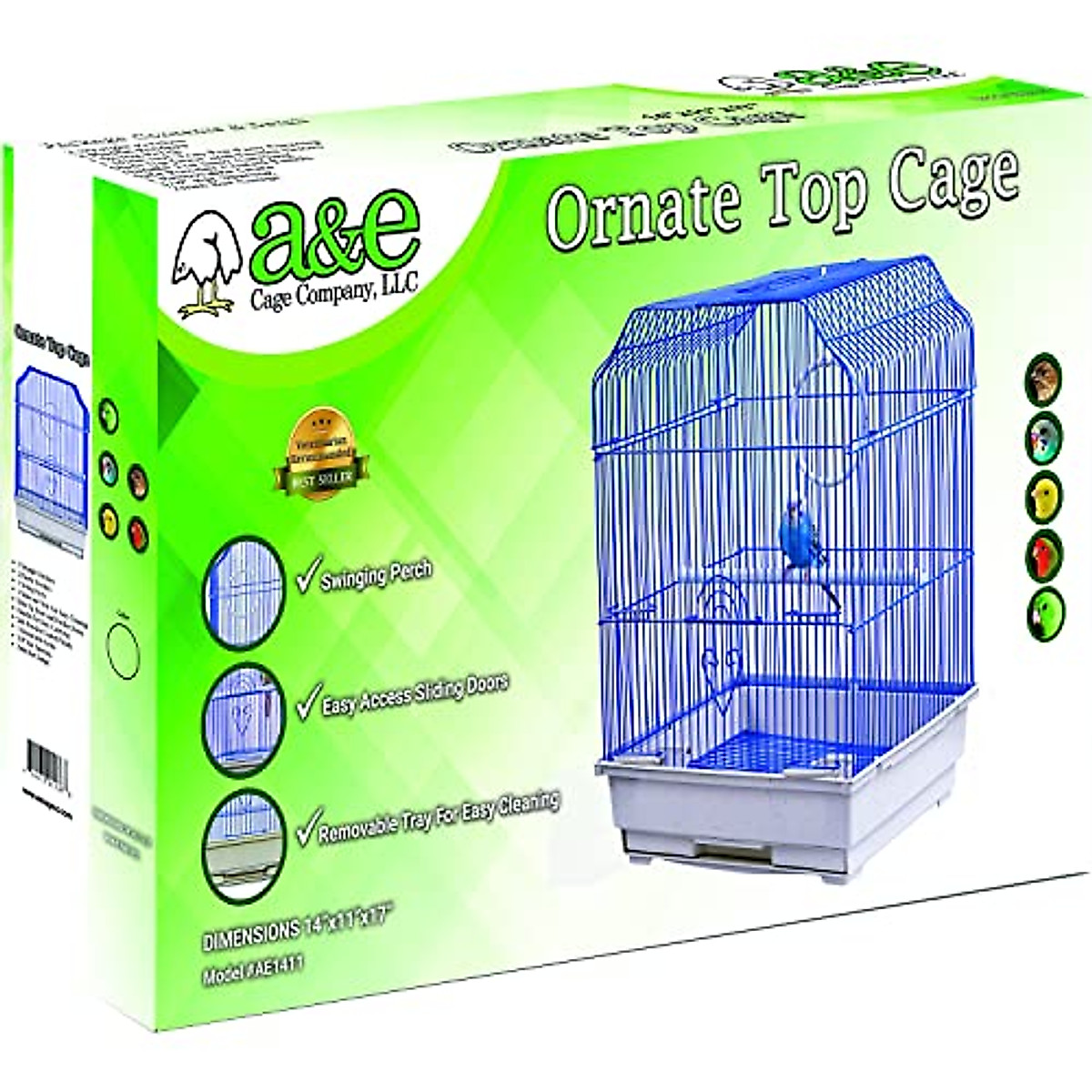 A&E Cage Company 52401189: Cage Ornate Wh 24X15