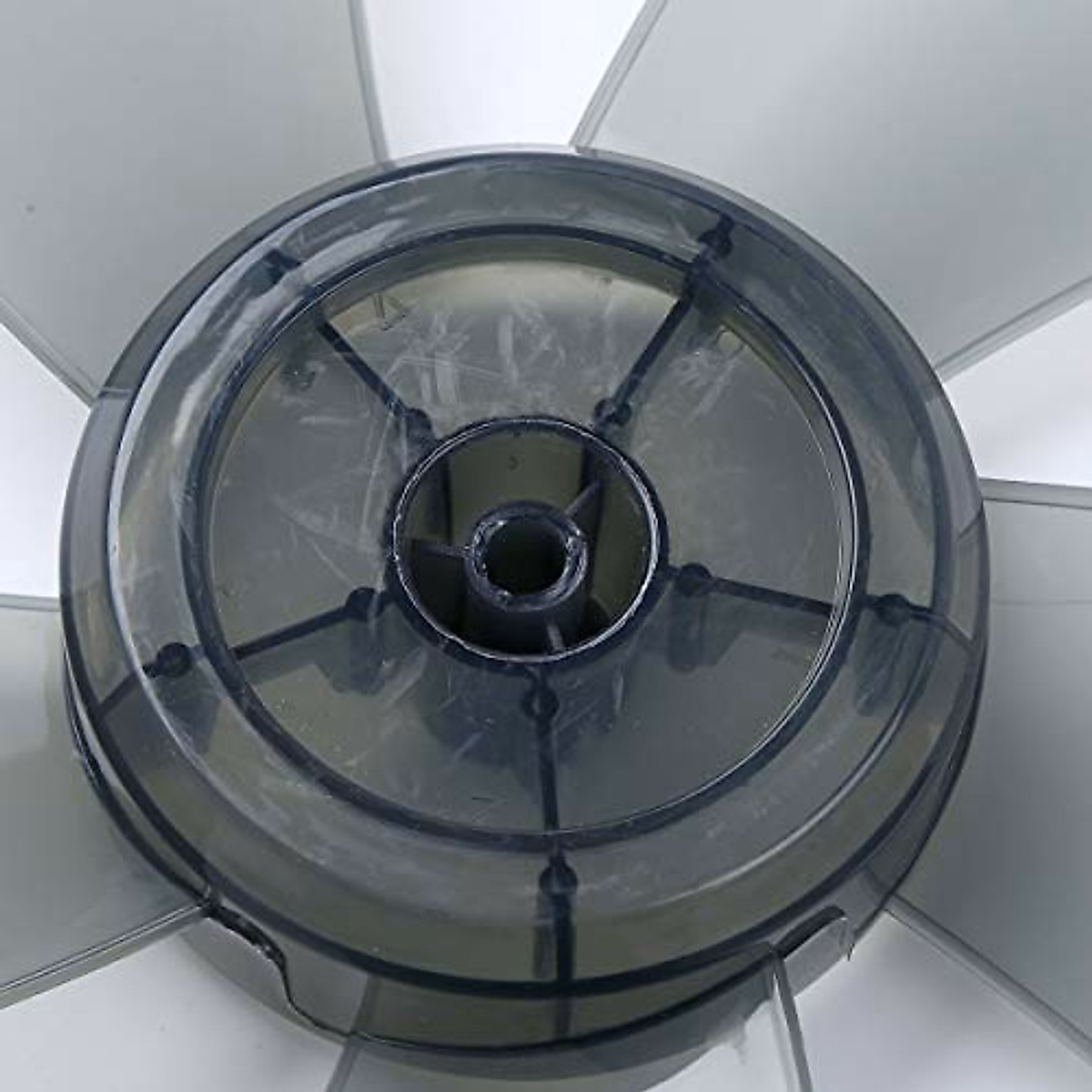 TiaoBug 14 Inch Plastic Fan Blade 5 Leaves with Nut Cover Stand/Table Cooling Fanner Blade Replacement Accessories Grey One Size