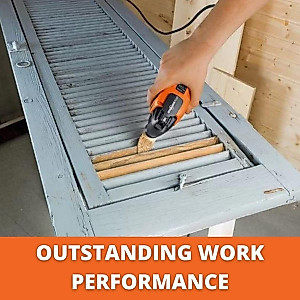 Fein StarLock Plus Carbide Oscillating Rasp - Finger Shape for Coarse Grinding of Filler Material, Tile Adhesive, Concrete, Stone, Wood - Fits Most Multitools - 63731002210