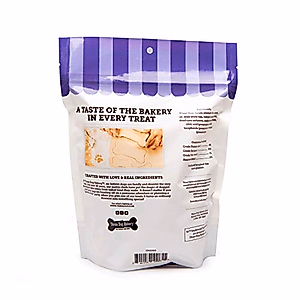 Three Dog Bakery Crunchy Classic Animal Crackers, Peanut Butter Flavor, Premium Treats for Dogs, 13 Resealable Pack, brown, 13 oz