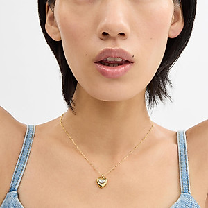 Coach Women's Heart Pendant Necklace