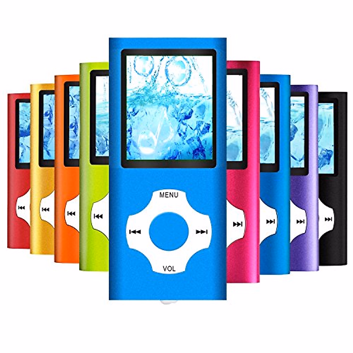 MP3 Player / MP4 Player, Hotechs MP3 Music Player with 32GB Memory SD Card Slim Classic Digital LCD 1.82'' Screen Mini USB Port with FM Radio, Voice Record