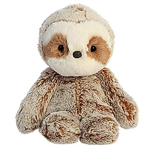 Aurora® Snuggly Sweet & Softer™ Sloth Stuffed Animal - Comforting Companion - Imaginative Play - Brown 9 Inches