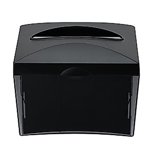 Restaurantware 7.5 x 6 x 6.3 Inch Napkin Holders, 1 Rectangle Napkin Dispenser - Tabletop, Easy Access, Gray Plastic Commercial Napkin Dispensers, Refillable, For Countertops
