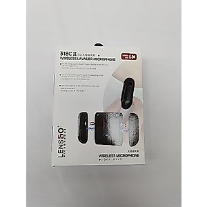 LENSGO 318C II 2.4GHz Dual Clip on Wireless Lavalier Microphone for DSLR/SLR Camera Camcorder iPhone Android Rechargeable Lapel Mic for Video Recording Interview TikTok YouTube Live Streaming -W