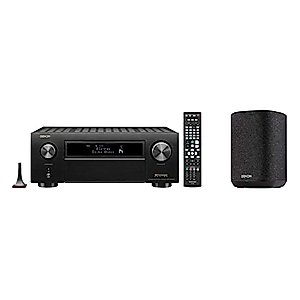 Denon AVR-X6700H 11.2-Channel 8K AV Receiver with 3D Audio and Amazon Alexa Voice Control with Denon Home 150 Wireless Streaming Speaker (Black)