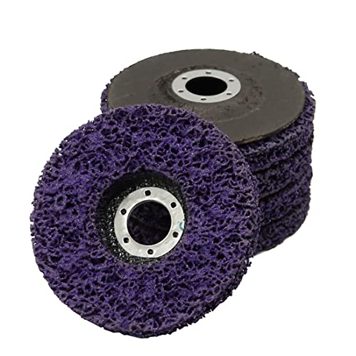 Nakkaa 5 PCS 4-1/2" x 7/8" Strip Wheel Stripping Discs for Angle Grinders Clean Remove Paint Coating Rust Oxidation