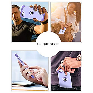BENTOBEN iPhone SE 2022 Phone Case, iPhone SE 2020 Case, Heavy Duty 3 in 1 Full Body Rugged Shockproof Hybrid Hard PC Soft Rubber Bumper Drop Protective Girls Women 4.7 SE Cover, Light Purple/Lavender