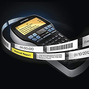 Dymo LabelManager 420P High Performance Rechargeable Portable Label Maker Kit, ABC Keyboard with 4 Rolls of D1 Labels & Carrying Case