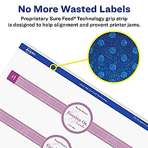Avery Durable Waterproof Cigar Labels with Sure Feed, 1.5" x 7.75", 50 Oil and Tear-Resistant Waterproof Labels, Print-to-The-Edge, Laser/Pigment-Based Inkjet Printable Labels